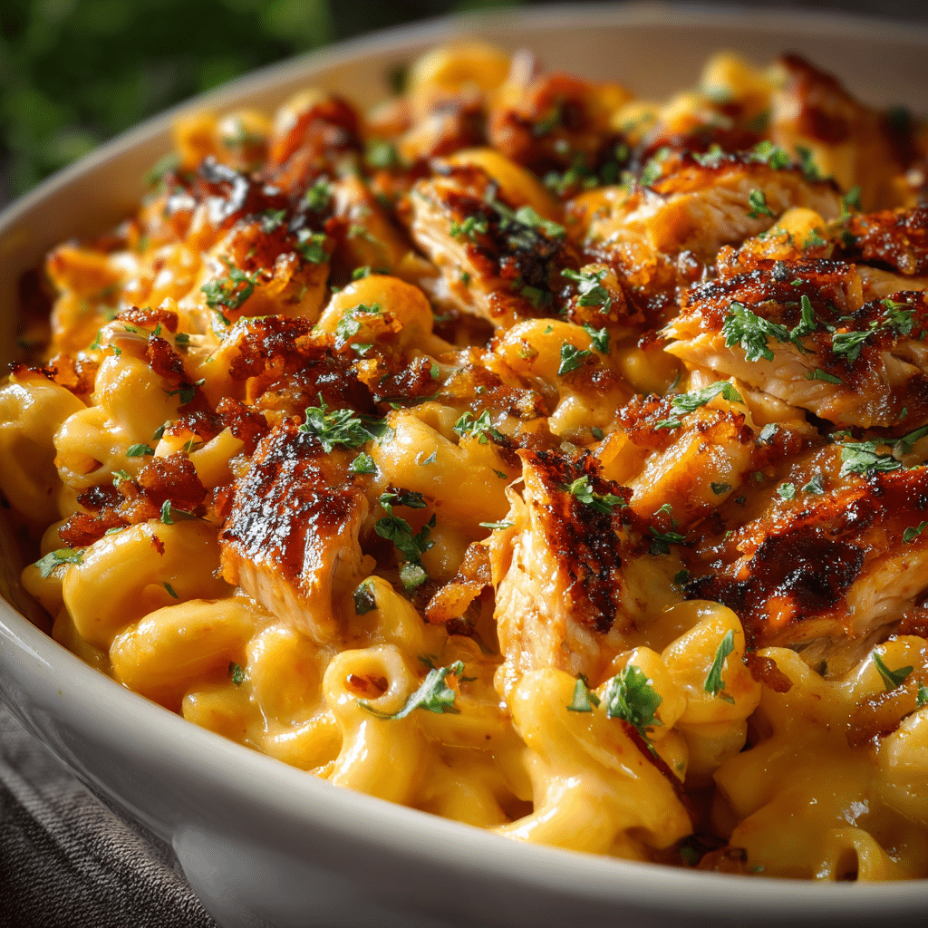 BBQ Chicken Mac and Cheese