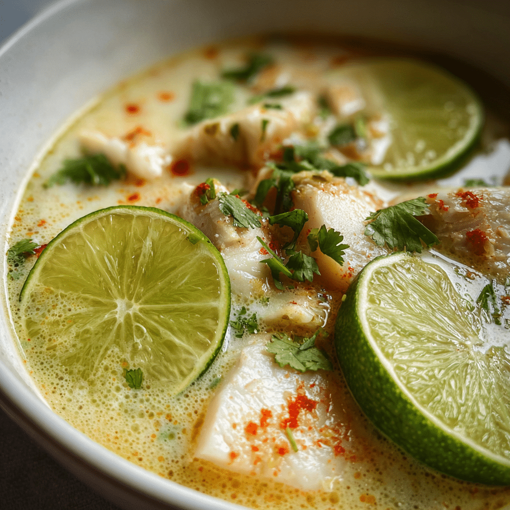 Coconut Lime Fish Soup