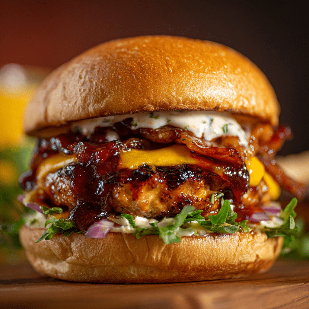 BBQ Ranch Turkey Smash Burger