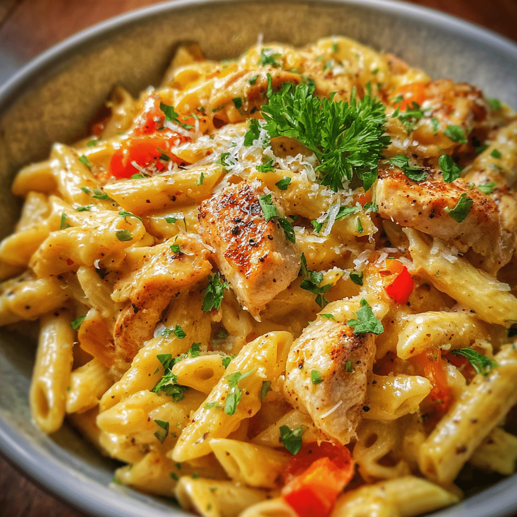Crock Pot Cajun Chicken Pasta