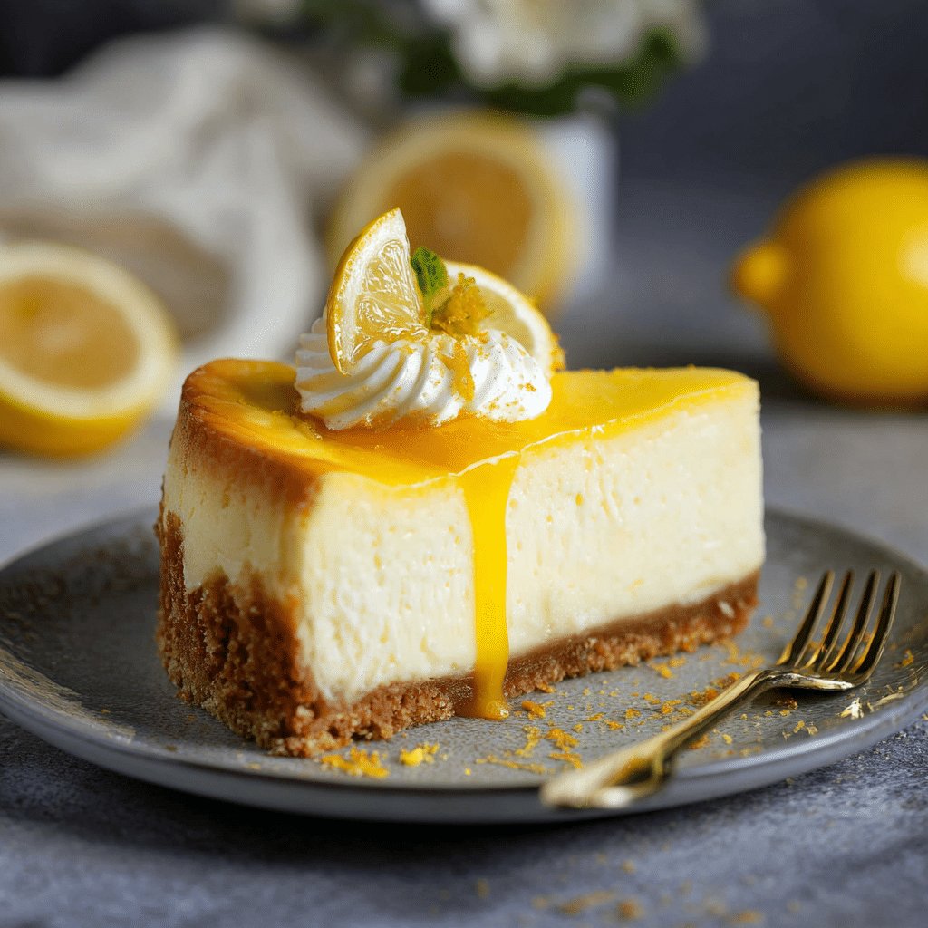Baked Lemon Cheesecake