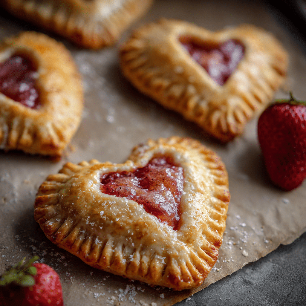 Strawberry Heart Hand Pies