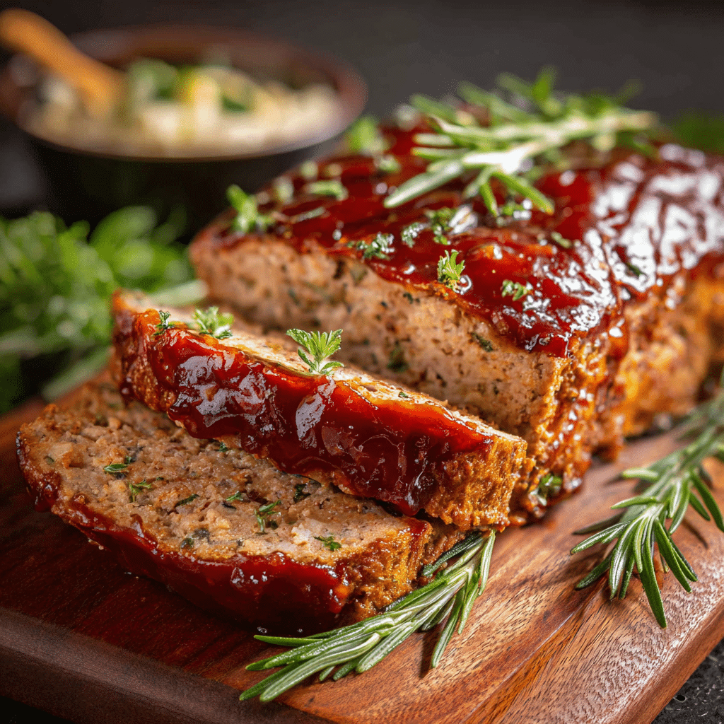 Turkey Meatloaf with Glaze